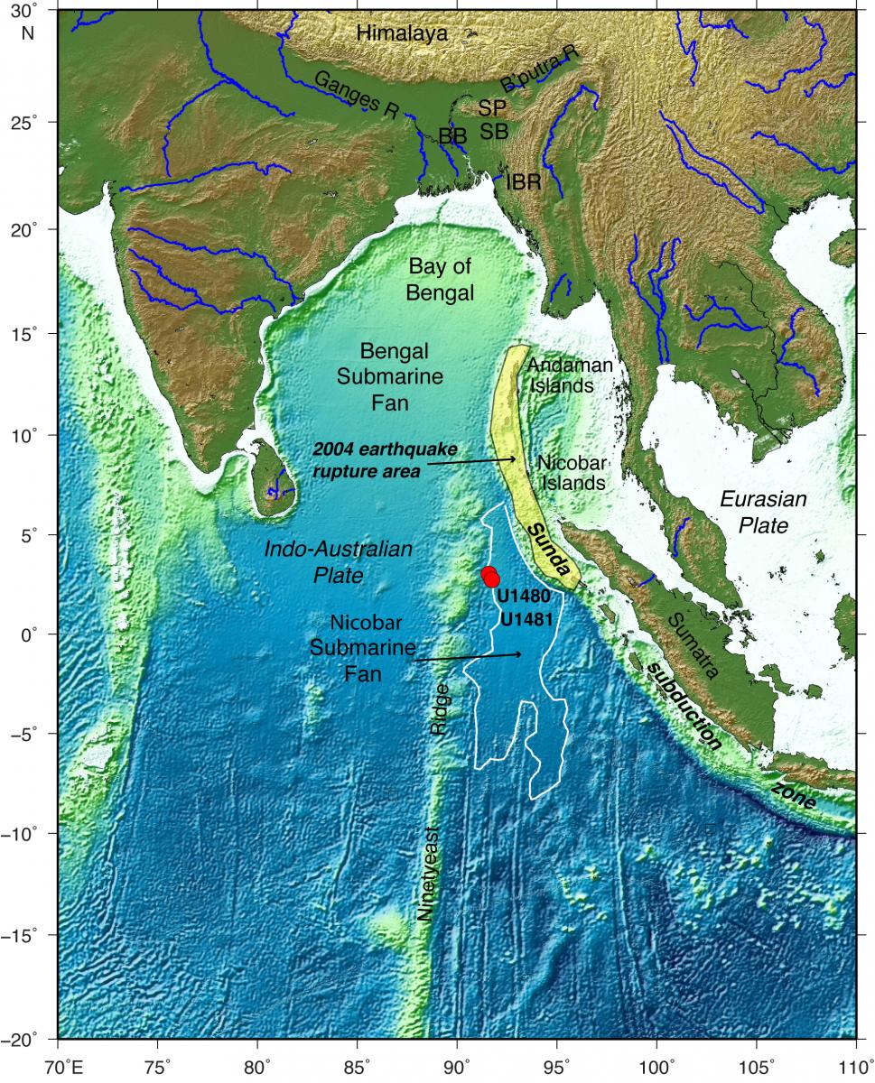 Map Indian Ocean Tsunami 2004
